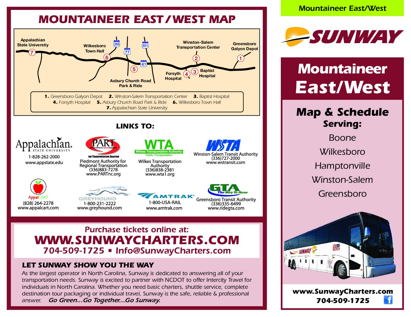 Bus Tickets - Sunway Charters